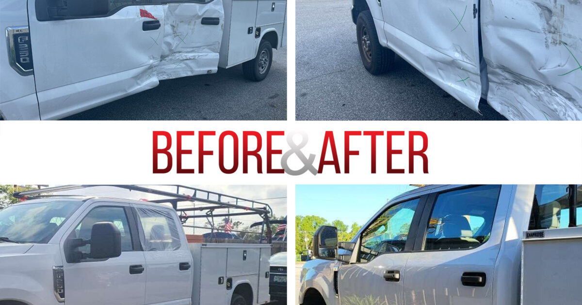 Before/After - 2021 Ford Super Duty - Auto Body Repair