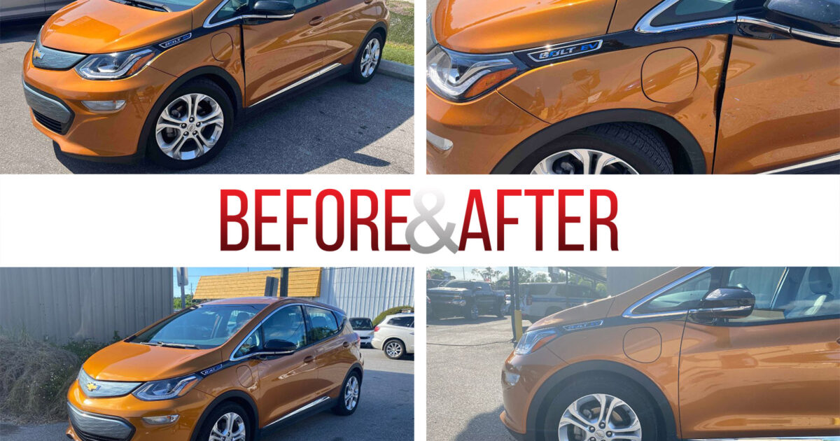 Before/After - 2017 Chevrolet Bolt EV - Auto Body Repair