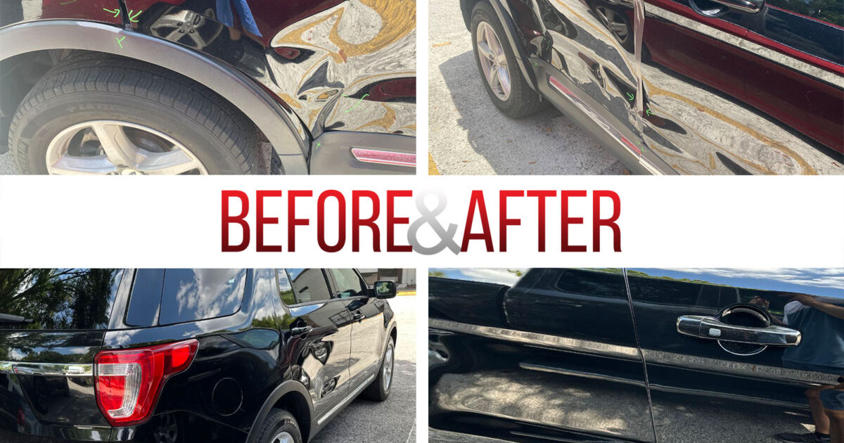 Before/After - 2018 Ford Explorer - Auto Body Repair